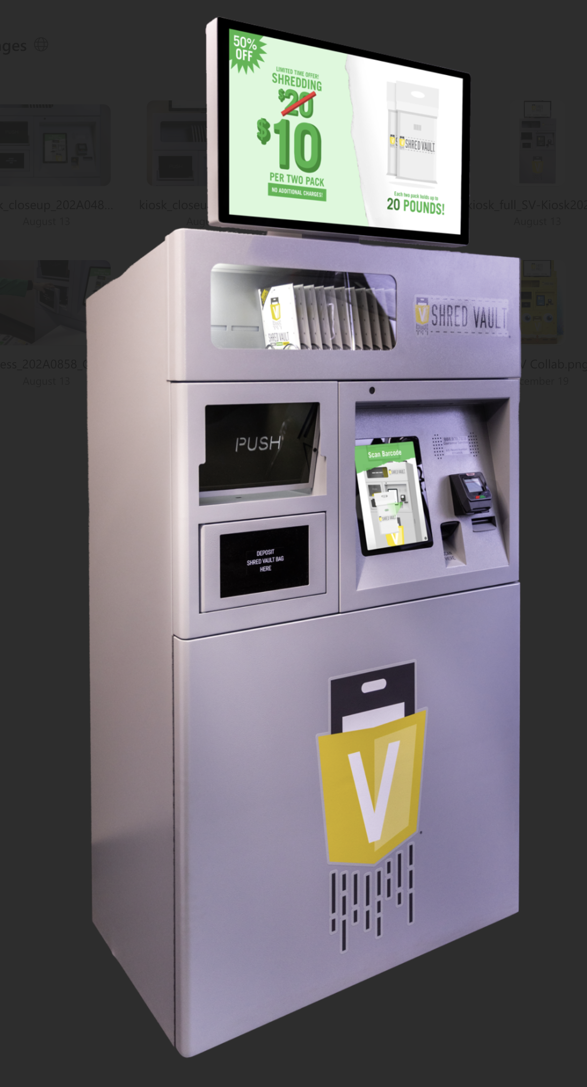 Third Generation of Revolutionary Kiosk Unveiled - Shred Vault